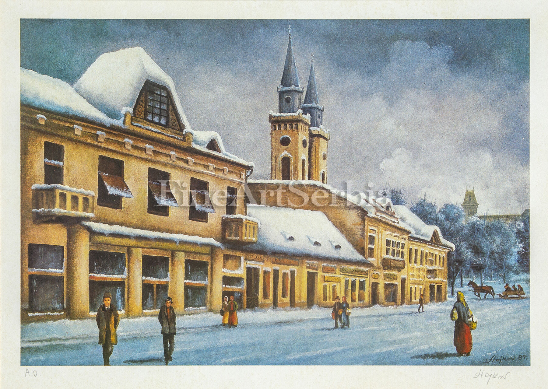 Artists :: Sava Stojkov :: Zima u Somboru - Sava Stojkov